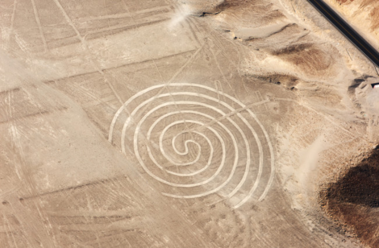 O enigma das linhas de Nazca do Peru, geoglifos gigantes gravados na ...